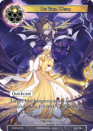 The Final Word | Force of Will TCG Wiki | Fandom