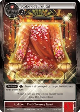 Robe of Fire-Rat | Force of Will TCG Wiki | Fandom