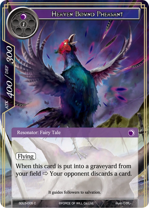 Heaven Bound Pheasant | Force of Will TCG Wiki | Fandom