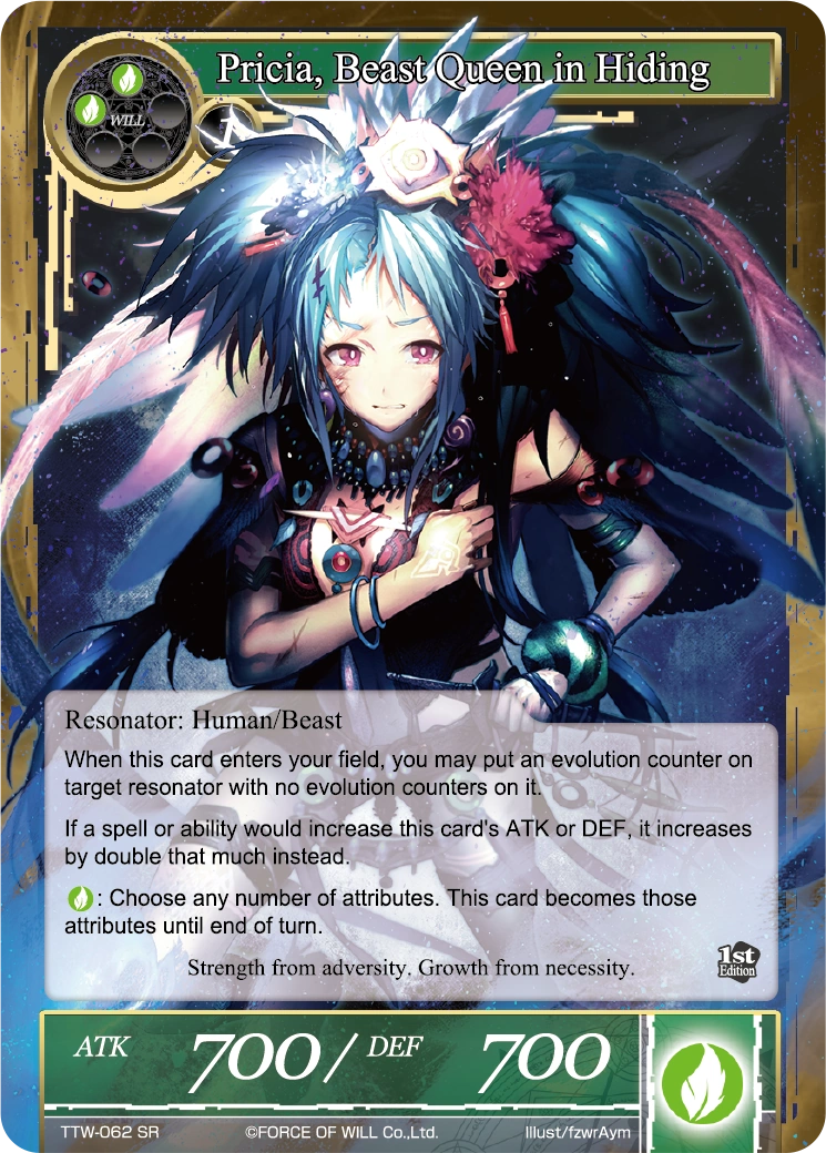 Pricia, Beast Queen in Hiding | Force of Will TCG Wiki | Fandom