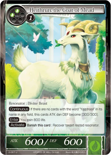 Heithrun, the Goat of Mead | Force of Will TCG Wiki | Fandom