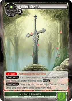 Mithril Sword | Force of Will TCG Wiki | Fandom