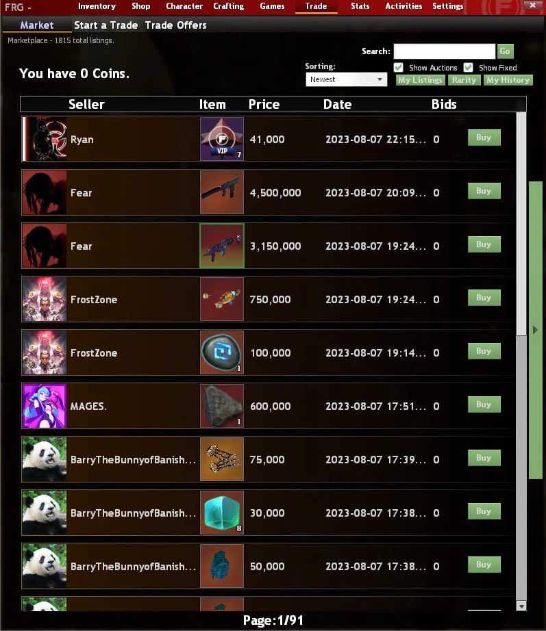 Marketplace | Forerunner Gaming Wiki | Fandom