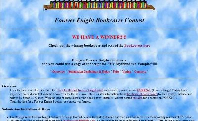 Forever Knight Bookcover Contest | Forever Knight Wiki | Fandom