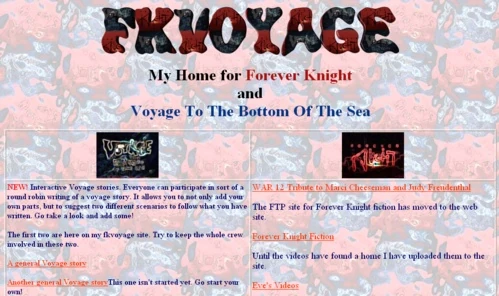 FKVoyage.com website | Forever Knight Wiki | Fandom