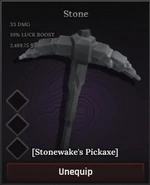 Stonewake's Pickaxe | The Forge Roblox Wiki | Fandom