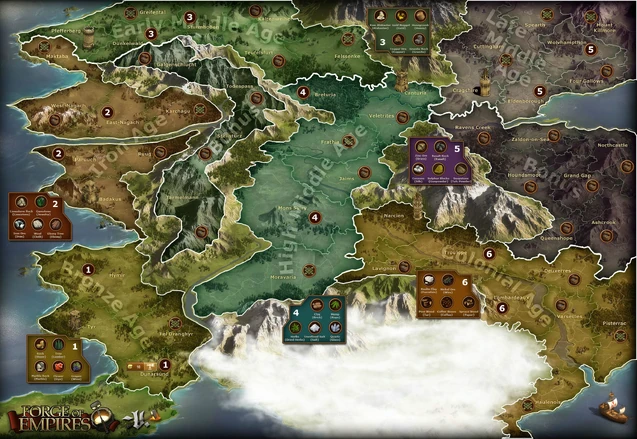 Continent Maps | Forge of Empires Wiki | Fandom