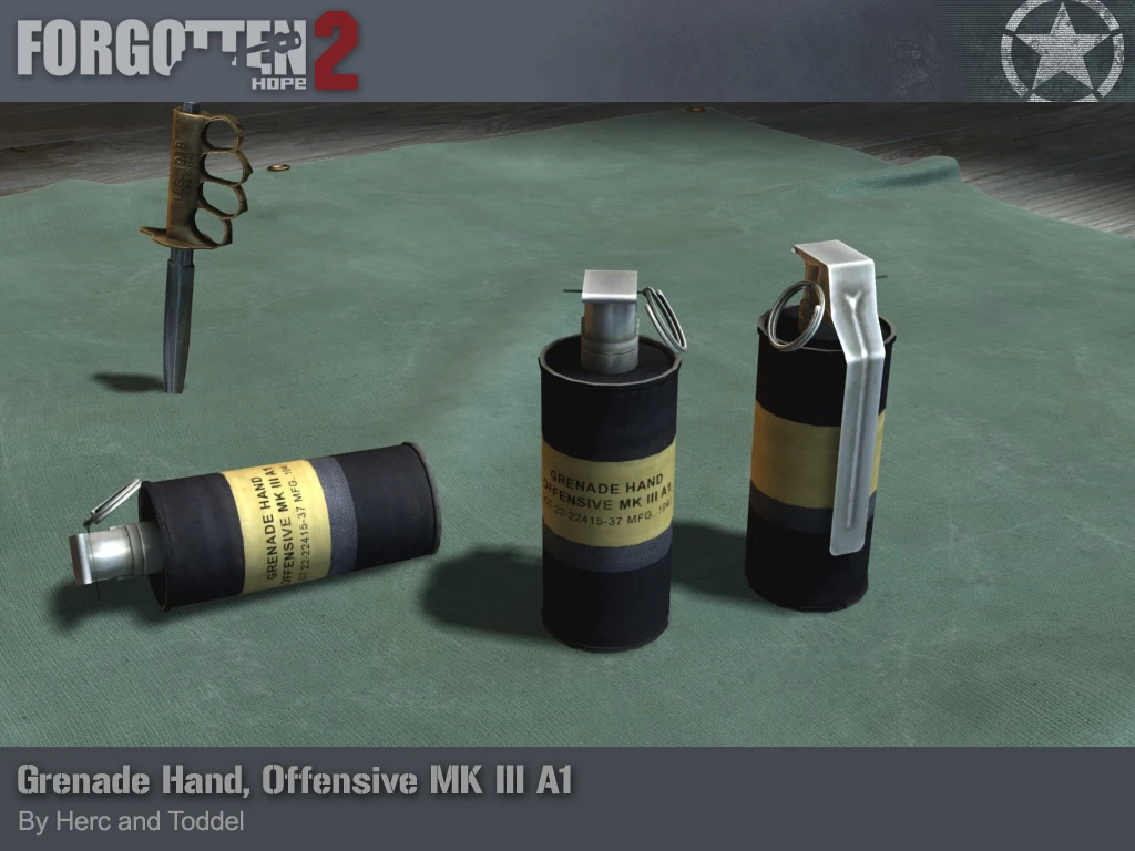 Mk. III A1 Offensive Grenade | Forgotten Hope 2 Wiki | Fandom