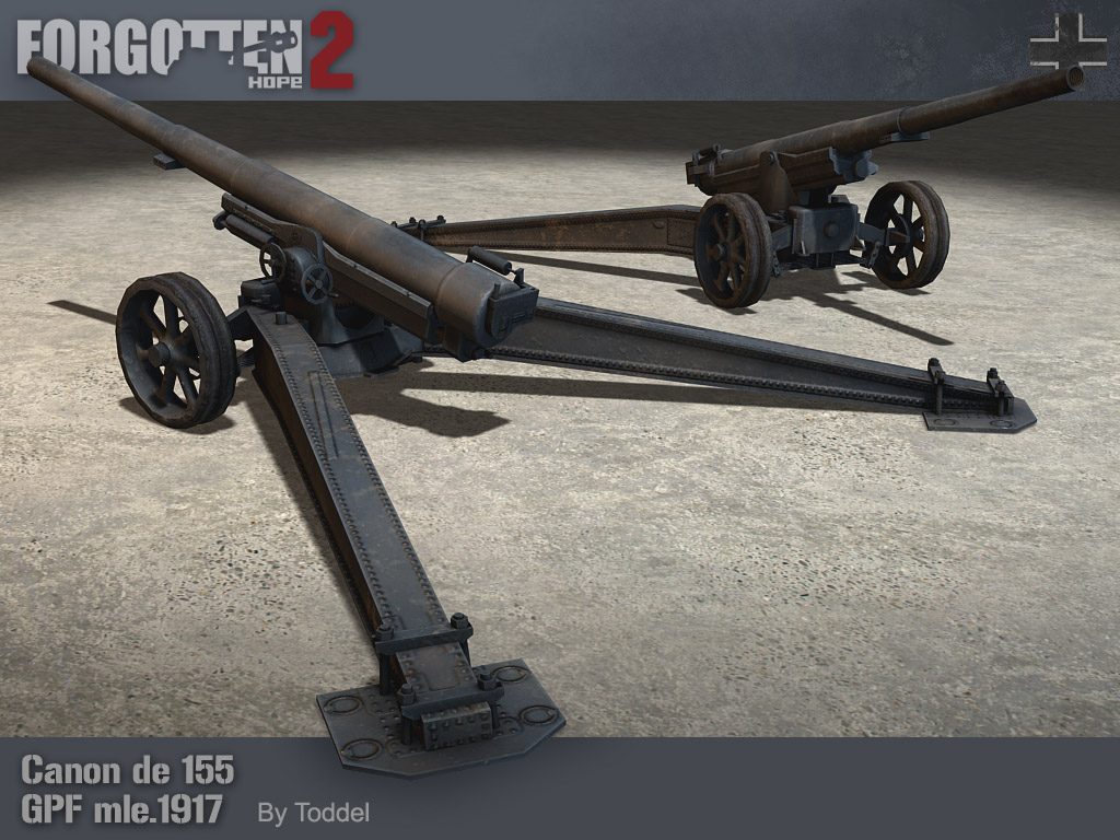 Canon de 155mm GPF | Forgotten Hope 2 Wiki | Fandom