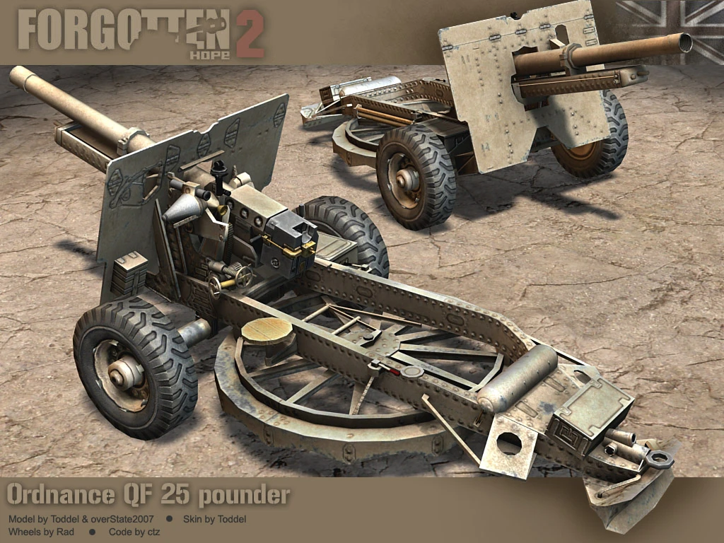 Ordnance 25-pdr | Forgotten Hope 2 Wiki | Fandom