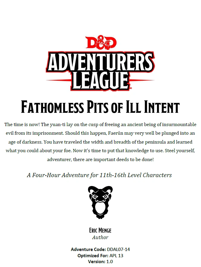 Fathomless Pits of Ill Intent | Forgotten Realms Wiki | Fandom