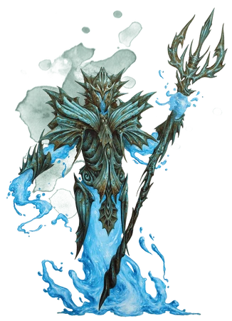 how to draw water elemental