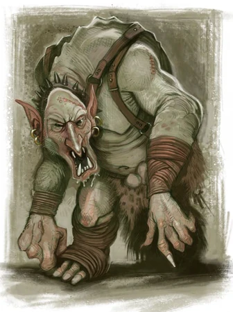 Cave Troll Drawing