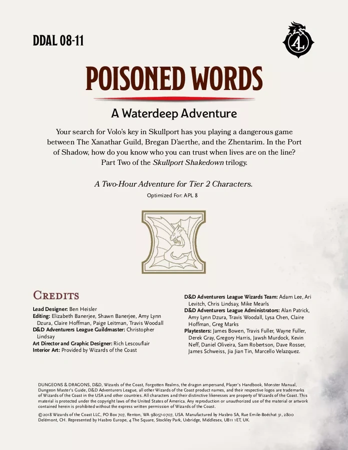 Poisoned Words | Forgotten Realms Wiki | Fandom
