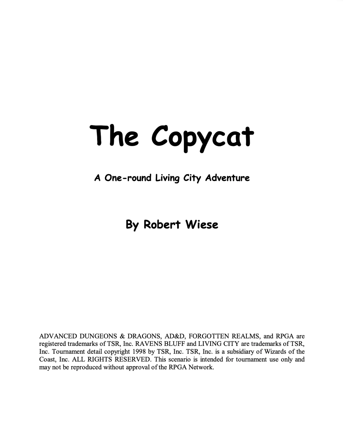 The Copycat | Forgotten Realms Wiki | Fandom