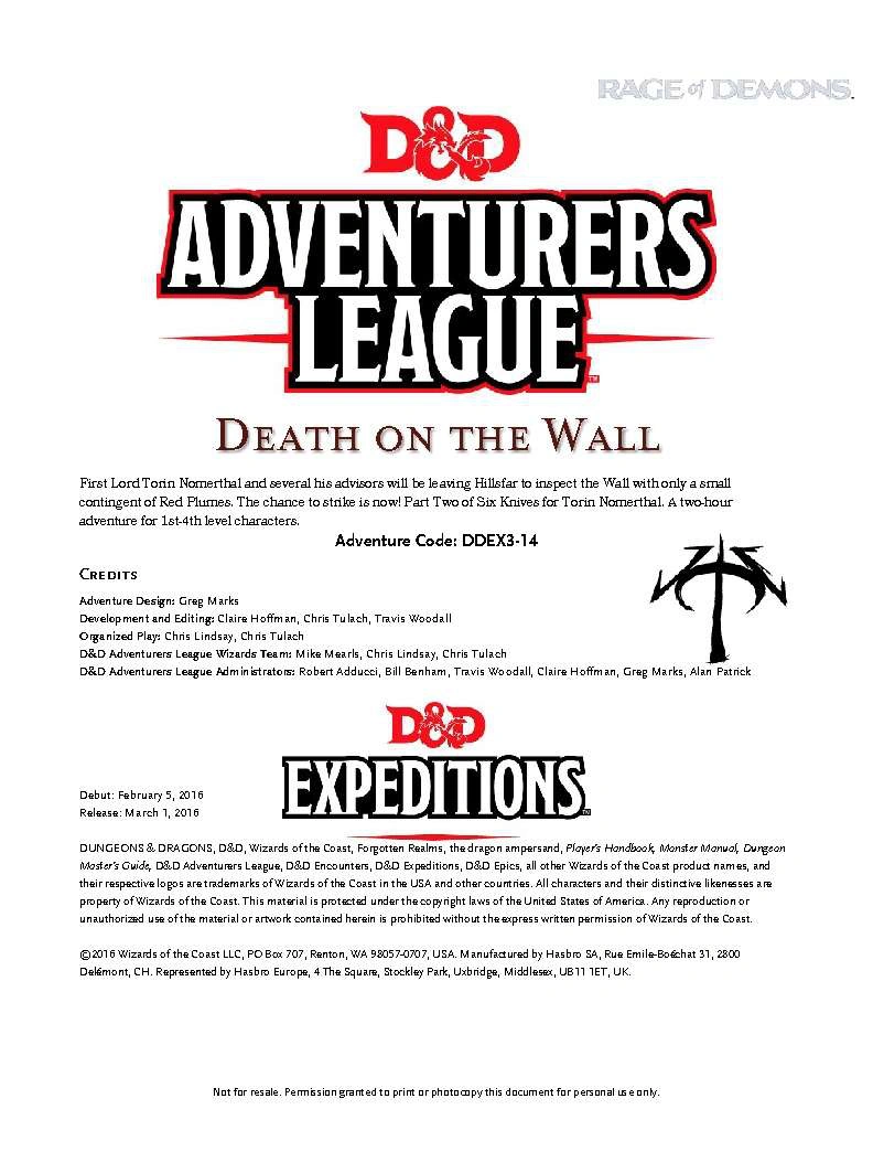 Death on the Wall | Forgotten Realms Wiki | Fandom
