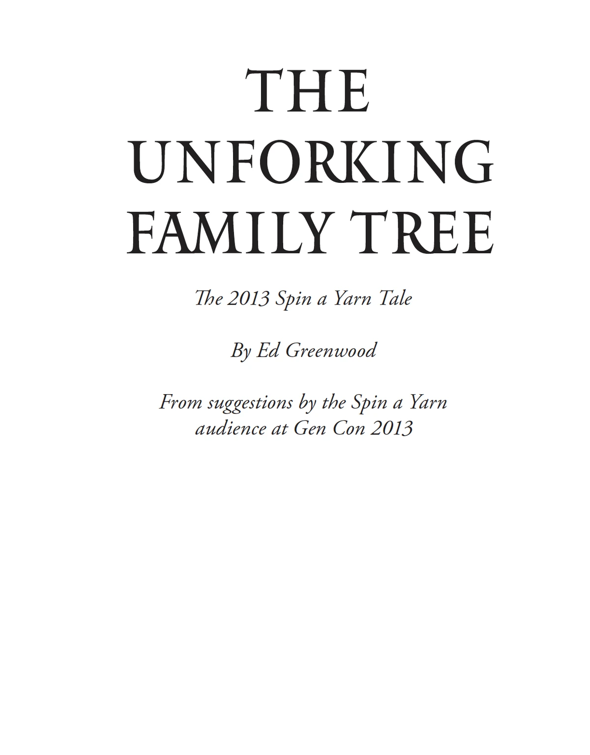 The Unforking Family Tree | Forgotten Realms Wiki | Fandom