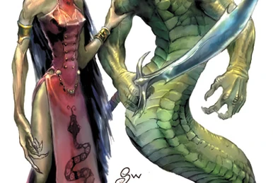 humanoid snake creatures