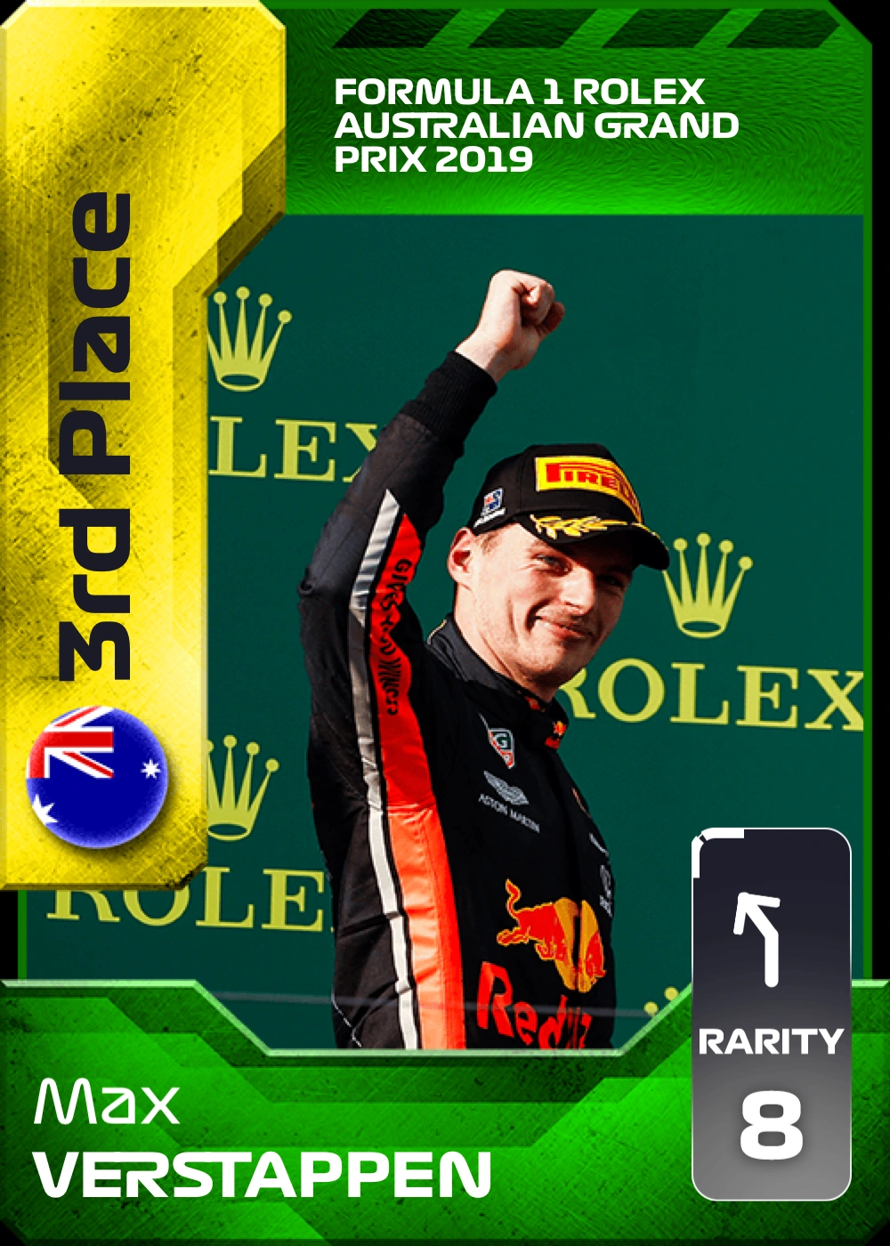 Max Verstappen (Australian Grand Prix 2019) | Formula 1 Trading Card Game Wiki | Fandom