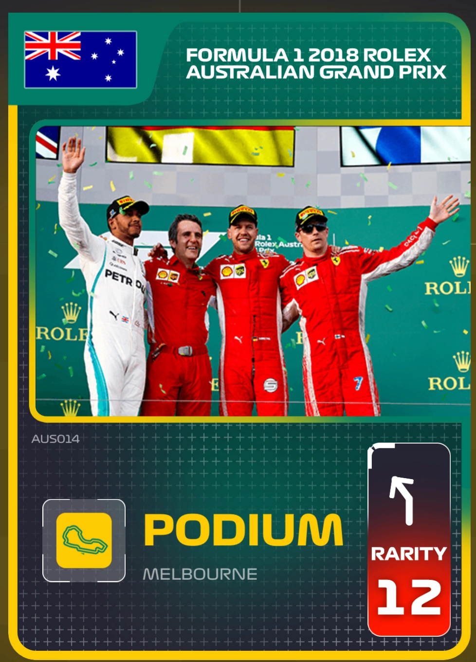 Podium (Melbourne) | Formula 1 Trading Card Game Wiki | Fandom