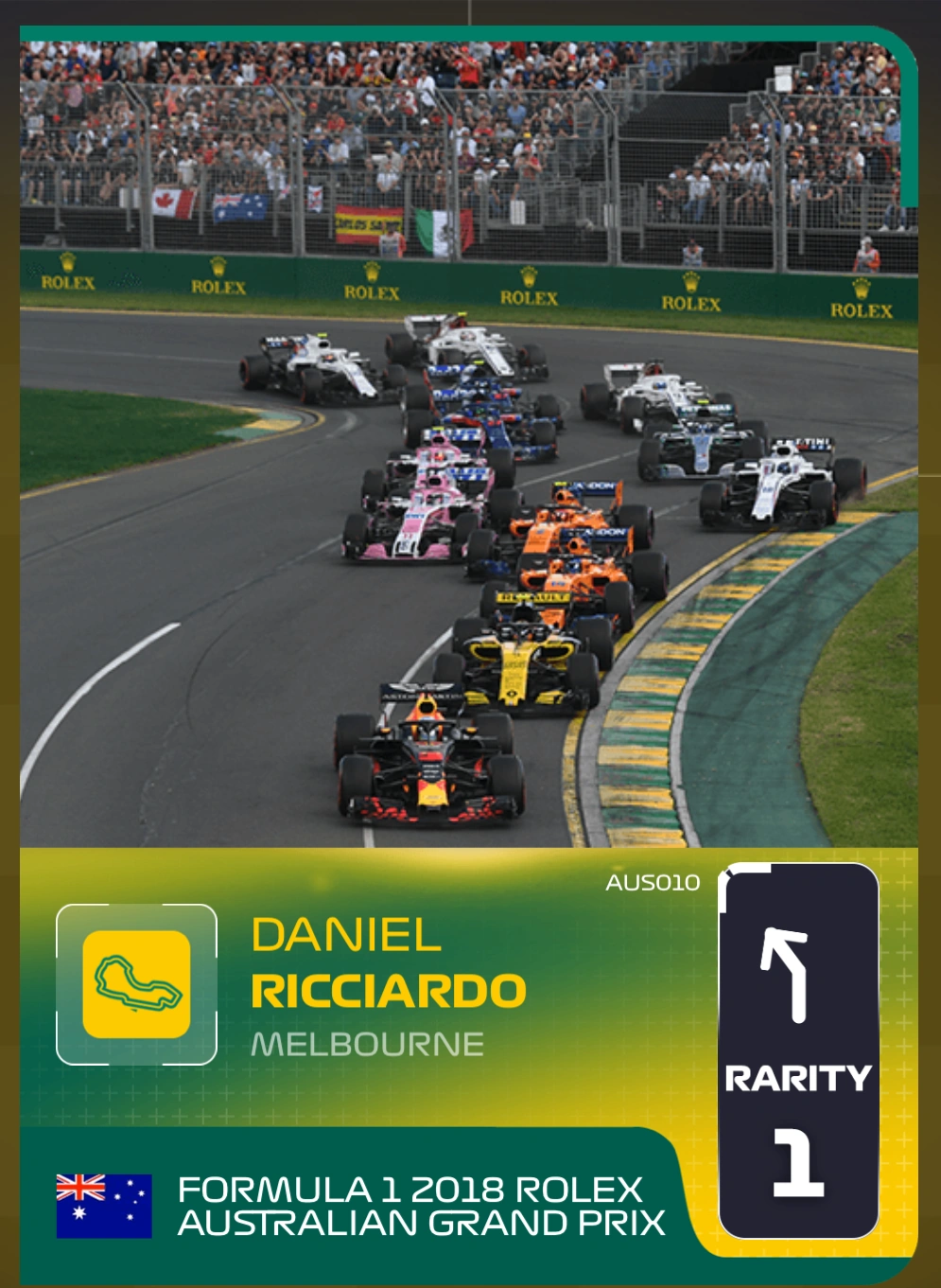 Daniel Ricciardo (Melbourne) | Formula 1 Trading Card Game Wiki | Fandom