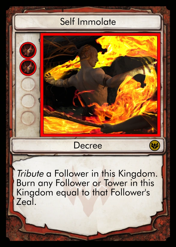 Self Immolate | Forsaken Card Game Wiki | Fandom