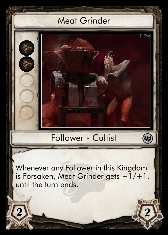 Meat Grinder | Forsaken Card Game Wiki | Fandom