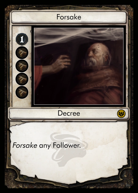 Forsake (Card) | Forsaken Card Game Wiki | Fandom