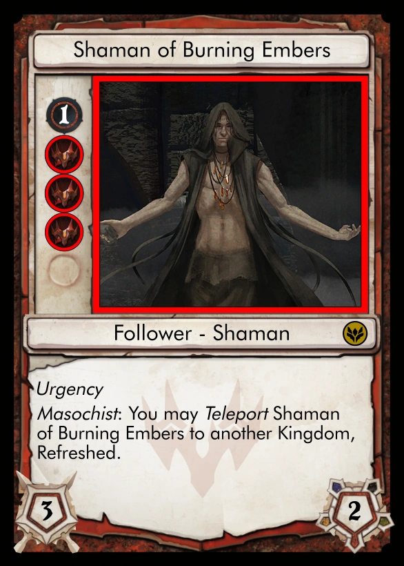 Shaman of Burning Embers | Forsaken Card Game Wiki | Fandom