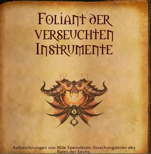 Foliant der verseuchten Instrumente | Forscherliga-Wiki | Fandom