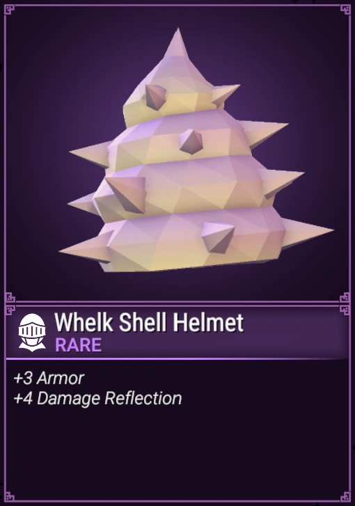 Whelk Shell Helmet - Official For The King Wiki