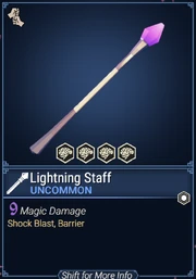 Lightning Staff - Official For The King Wiki