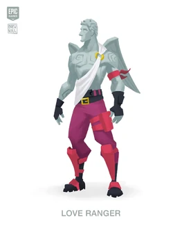 how to draw love ranger from fortnite
