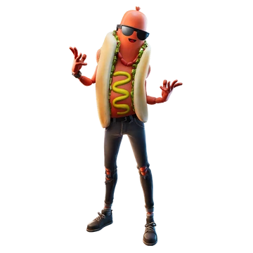 fortnite hot dog coloring page