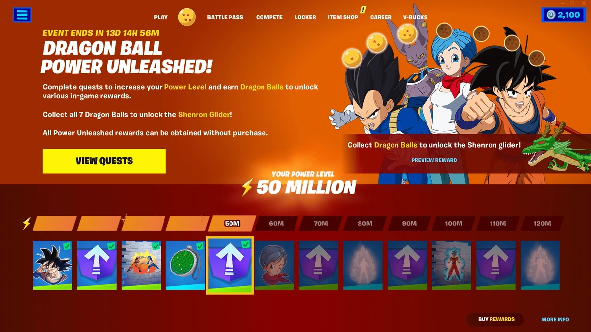 Dragon Ball Power Unleashed | Fortnite Wiki | Fandom