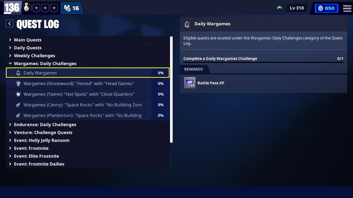 Wargames: Daily Challenges | Fortnite Wiki | Fandom