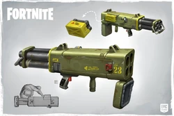 how to draw fortnite guns quad launcher