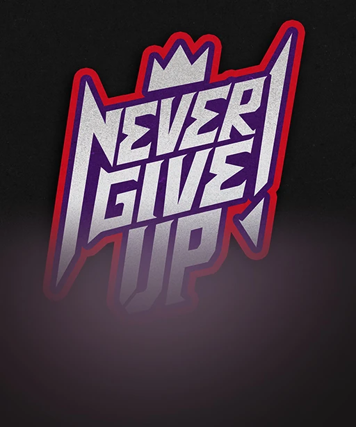 never back down logo