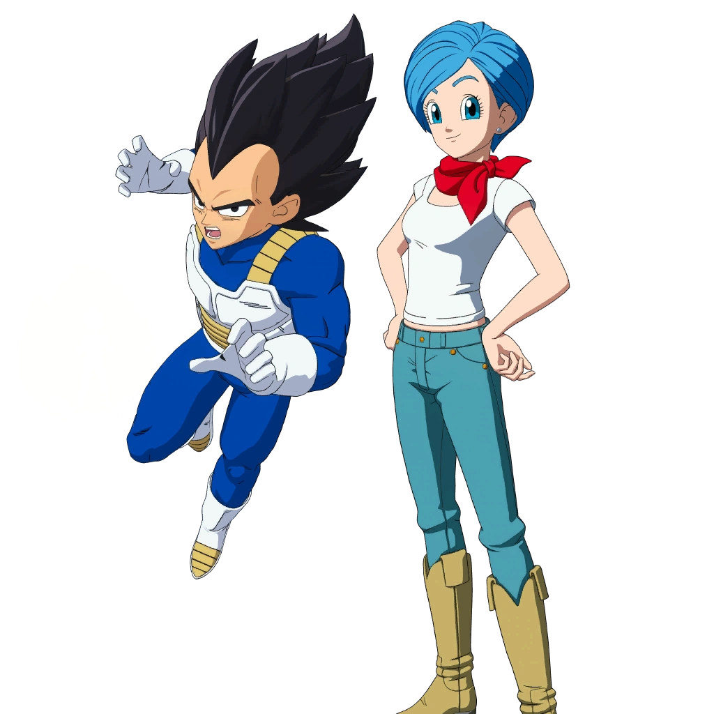 Vegeta And Bulma Colored