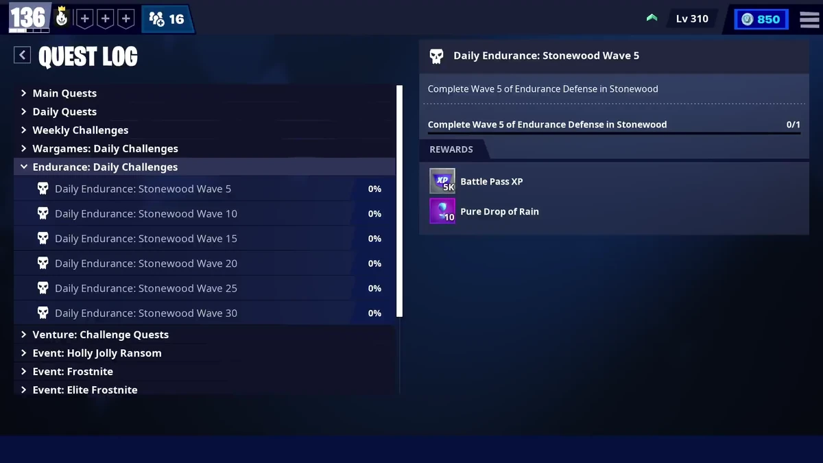 Endurance: Daily Challenges | Fortnite Wiki | Fandom