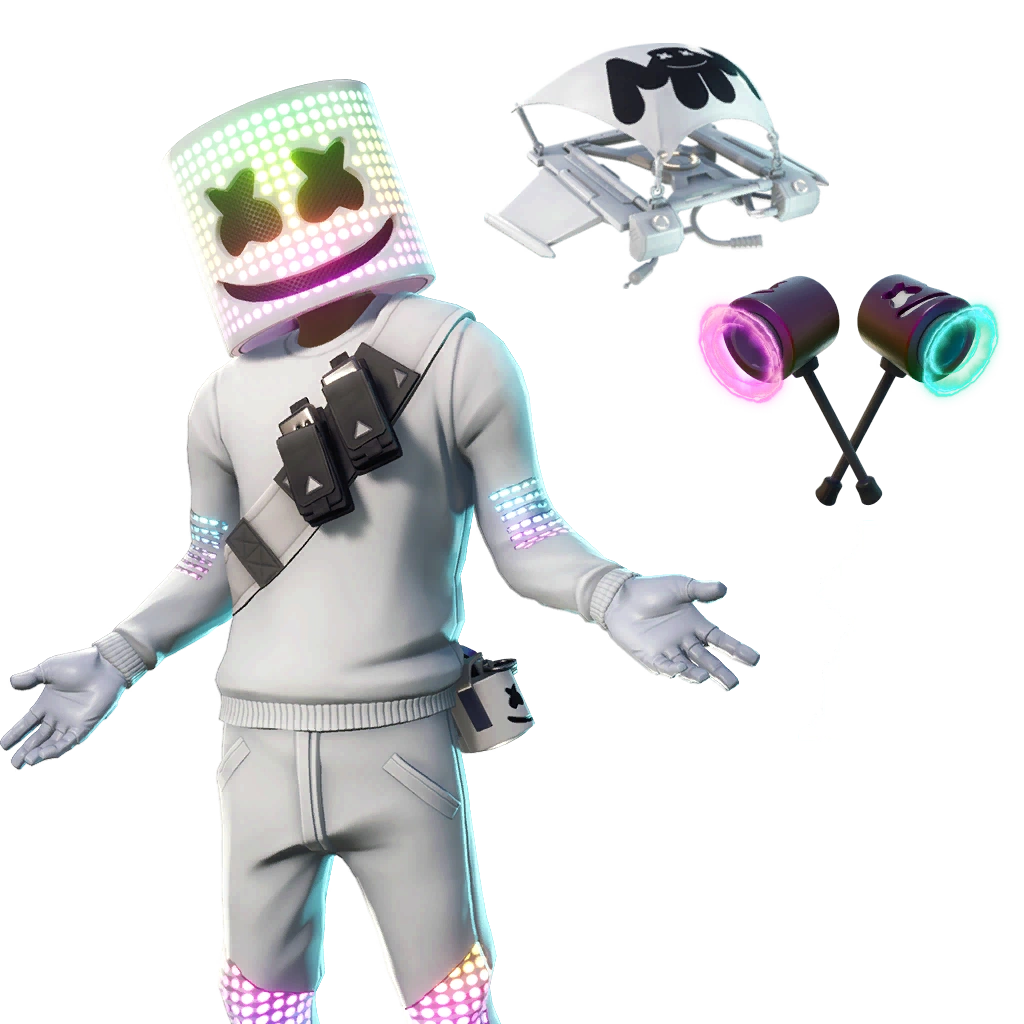 how to draw marshmello man fortnite