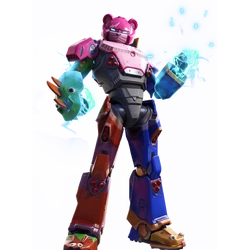 how to draw mecha team leader step by step