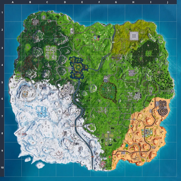 fortnite map coloring pages