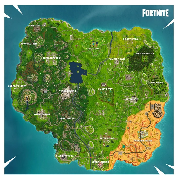fortnite map coloring pages