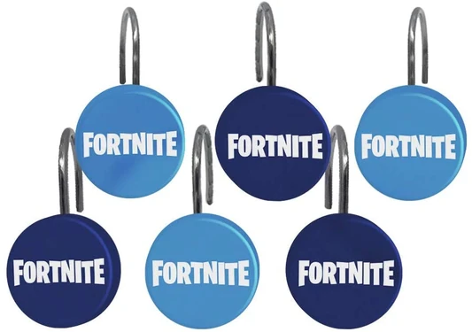 Jay Franco Fortnite Emote Camo Shower Curtain & 12-Piece Hook Set ...