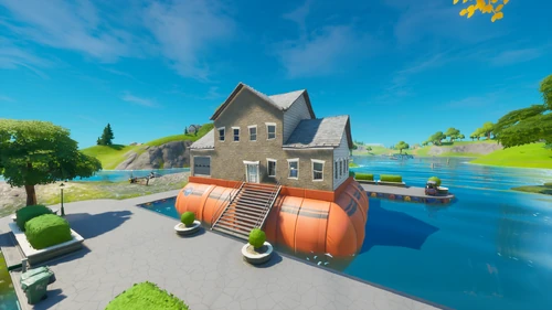 Double Colored House - Fortnite Wiki