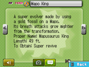 Mapo King (DS) | Fossil Fighters Wiki | Fandom