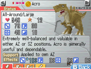 Acro (DS) | Fossil Fighters Wiki | Fandom