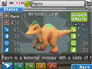 Pacro (DS) | Fossil Fighters Wiki | Fandom