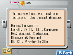Neovenator Fossil Fighters